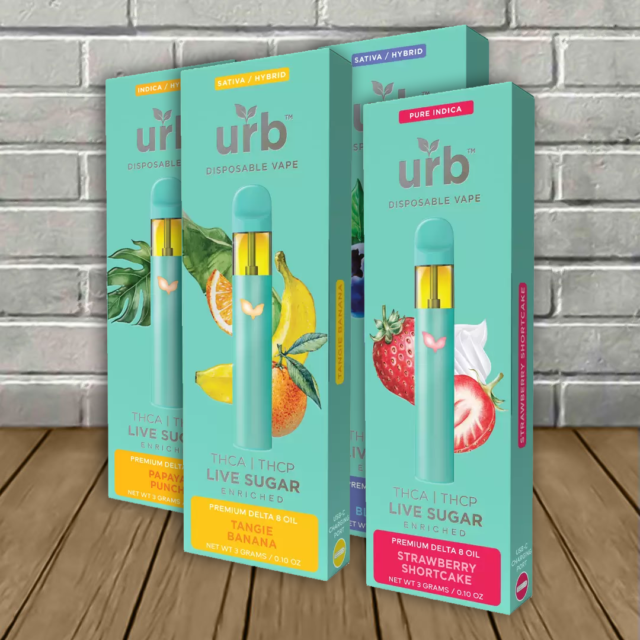 Urb - Delta 8 THC Vape carts & Gummies- Lifted Made Great CBD Shop