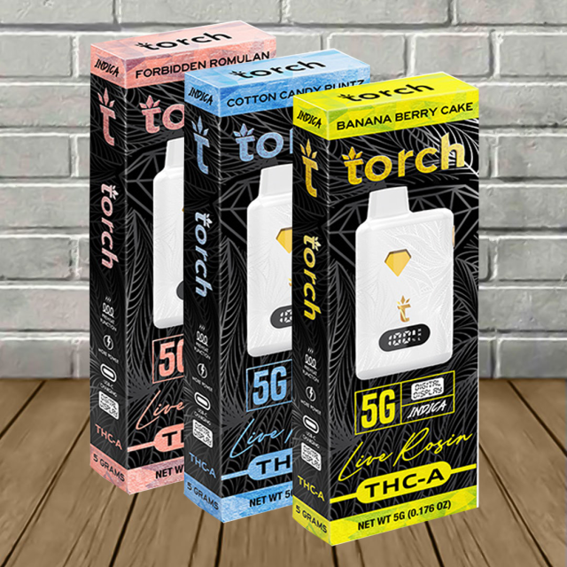 Torch Live Rosin Thca Disposable 5g Great Cbd Shop